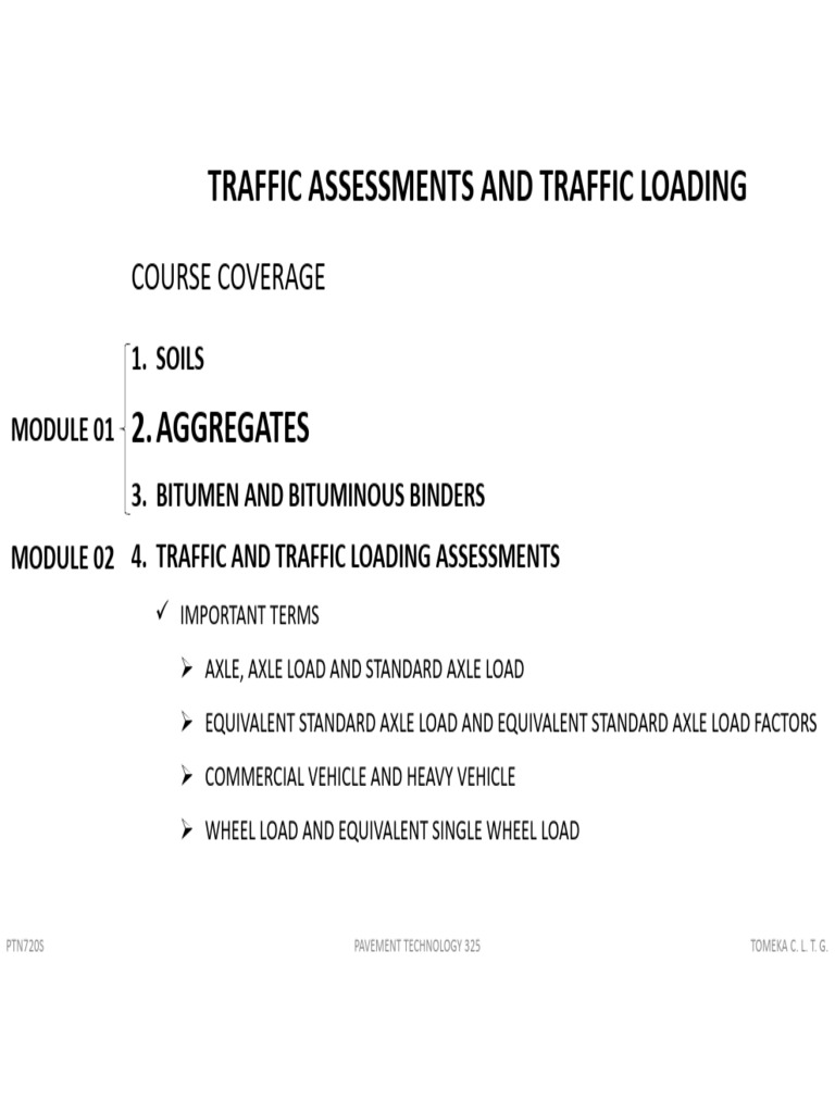 02 Pavement Design - Traffic Loading Assessment | PDF | Tire | Road Surface