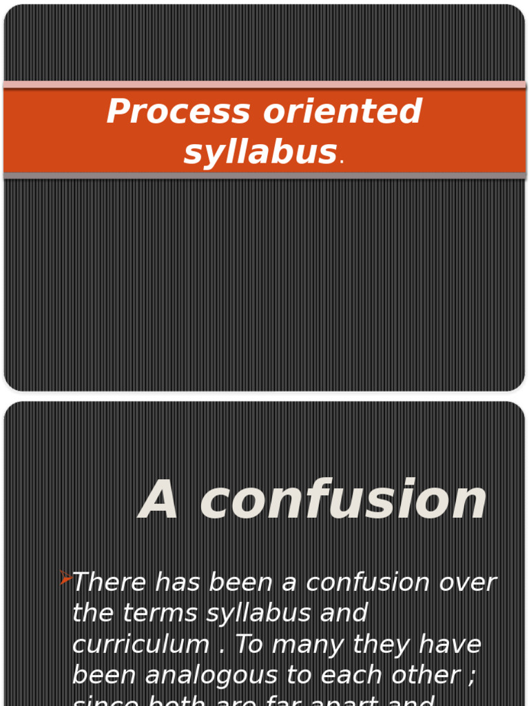 Understanding Process Oriented Syllabus | PDF | Curriculum | Learning