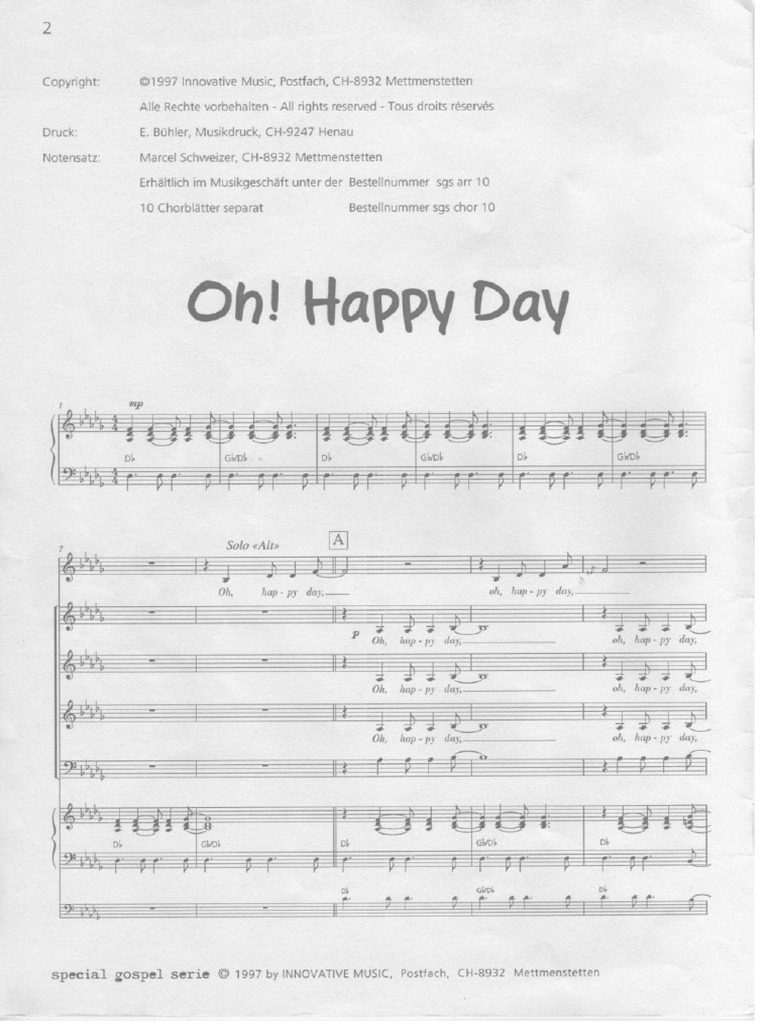 Oh Happy Day | PDF