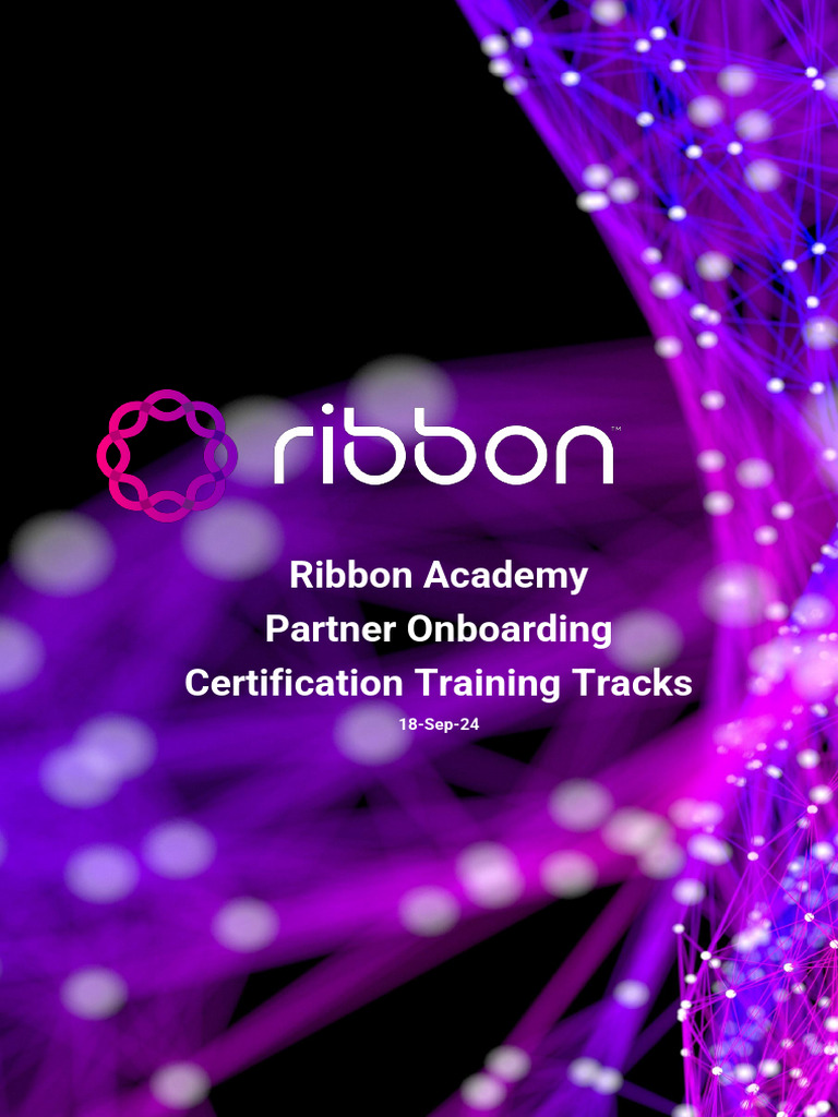 Ribbon Partner Onboarding Certification Training | PDF | Session ...
