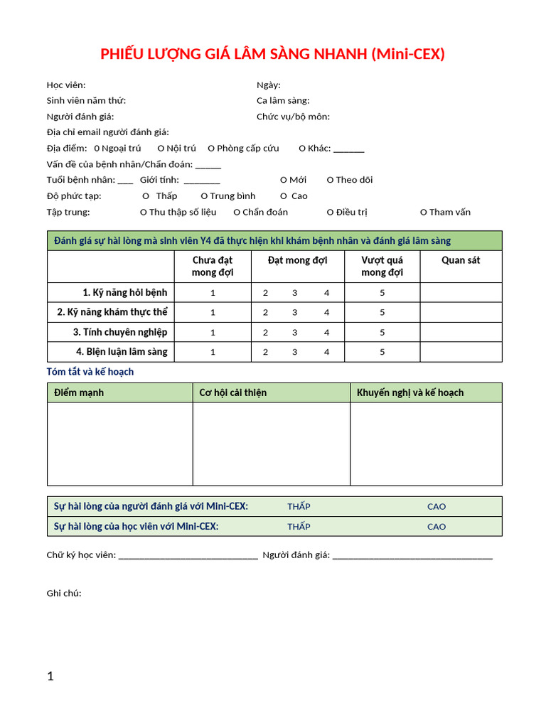 3.mini-Cex Form HueUMP 11sep18 | PDF