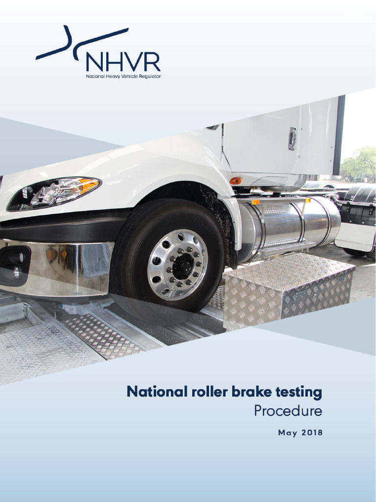 0760 National Roller Brake Testing Procedure | PDF | Calibration | Brake