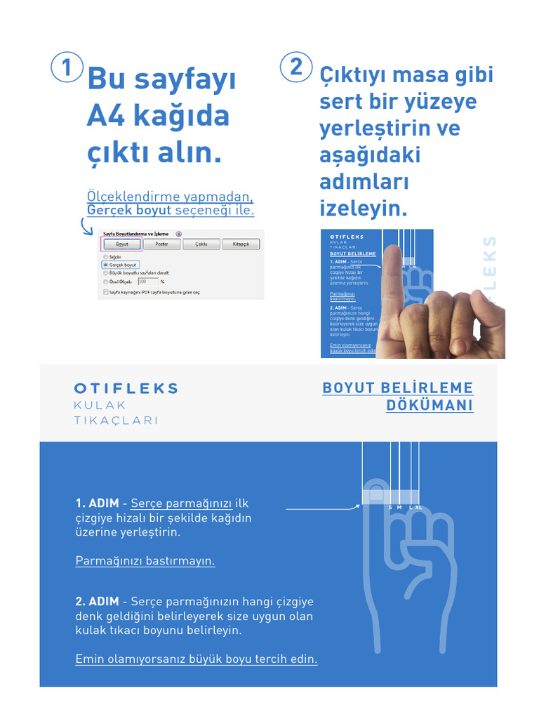 Boyut Belirleme Dokumani | PDF