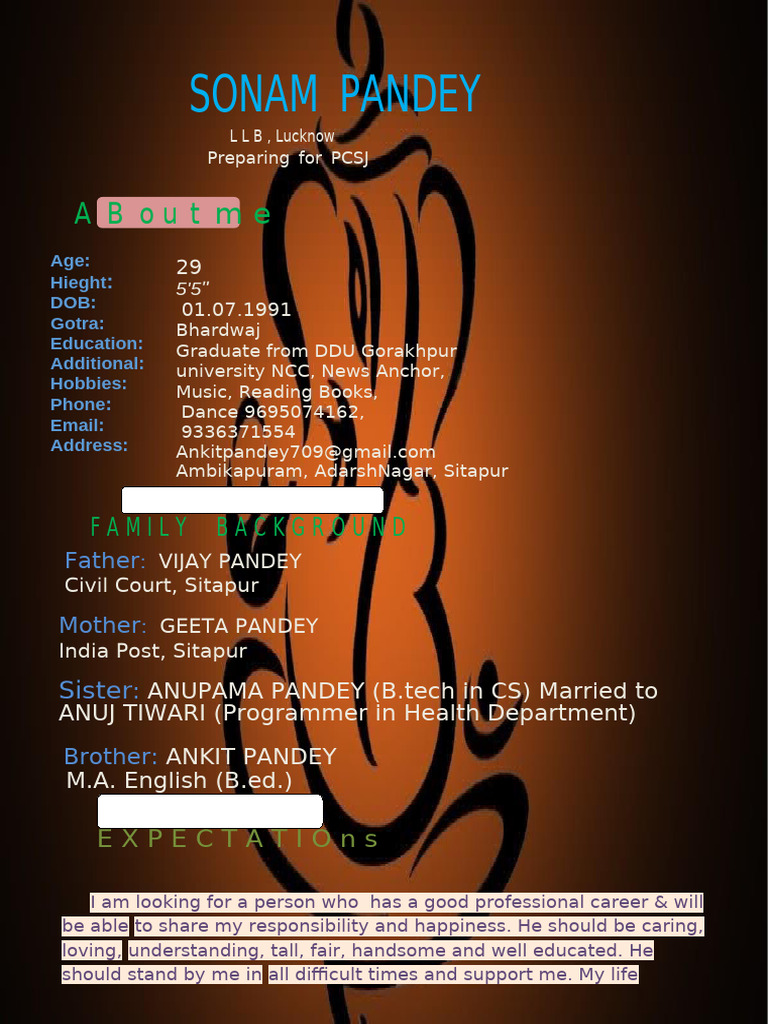 Sonam Pandey: A B Ou Tme | PDF | Religion & Spirituality