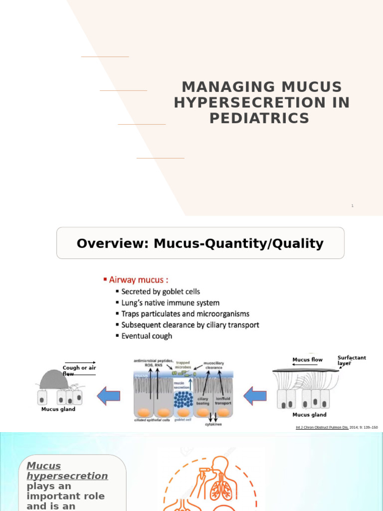 Pediatric Mucus Hypersecretion Management | PDF | Respiratory Tract | Mucus