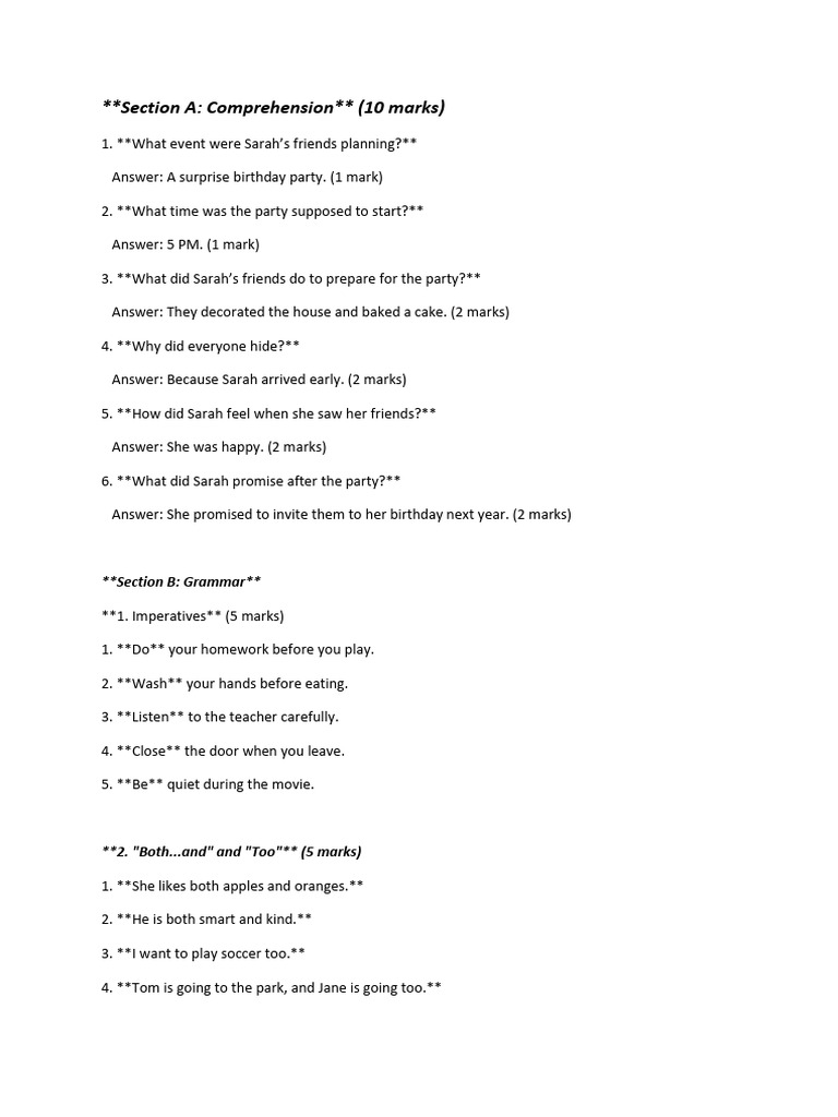 Grade 4 ans | PDF | Language Mechanics | Syntax