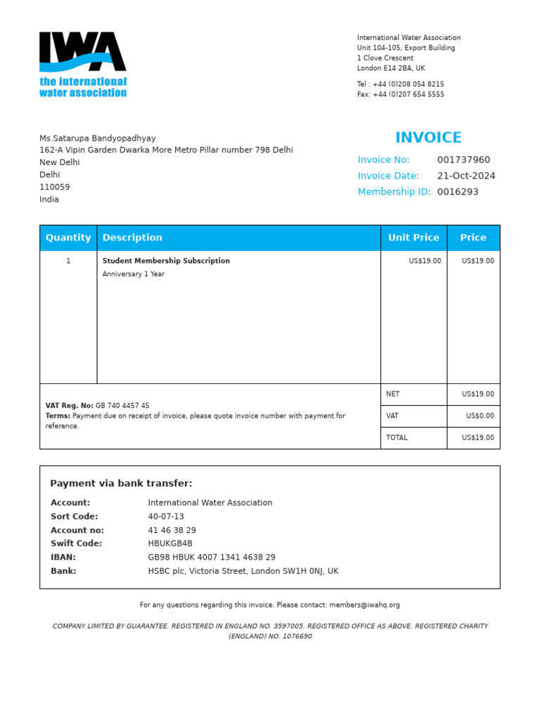 Invoice-001737960-21-Oct-2024 01-10-27 | PDF | Invoice | Payments