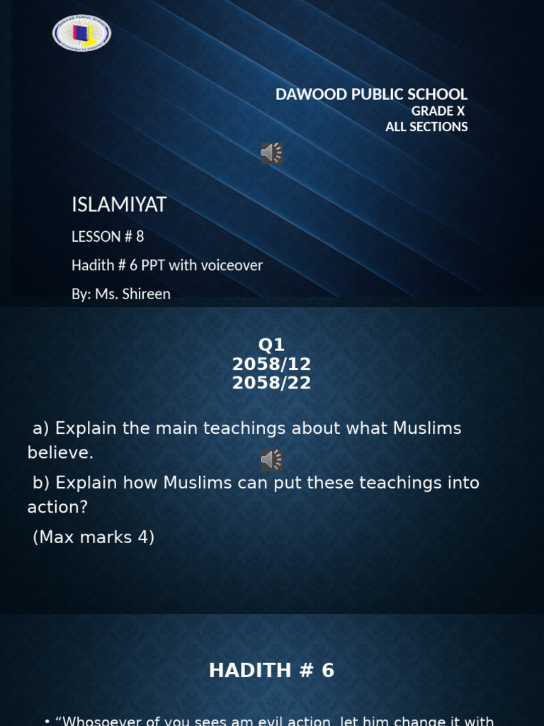 Hadith 6: Enjoining Good, Forbidding Evil | PDF