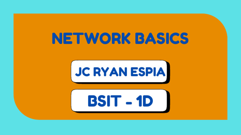 Network Basics | PDF Network Basics | PDF