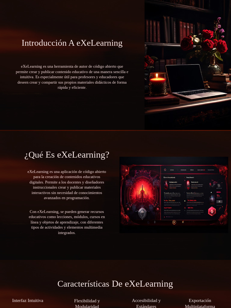 PRESENTACION-e Xe Learning | PDF | Multimedia | Interfaz de usuario