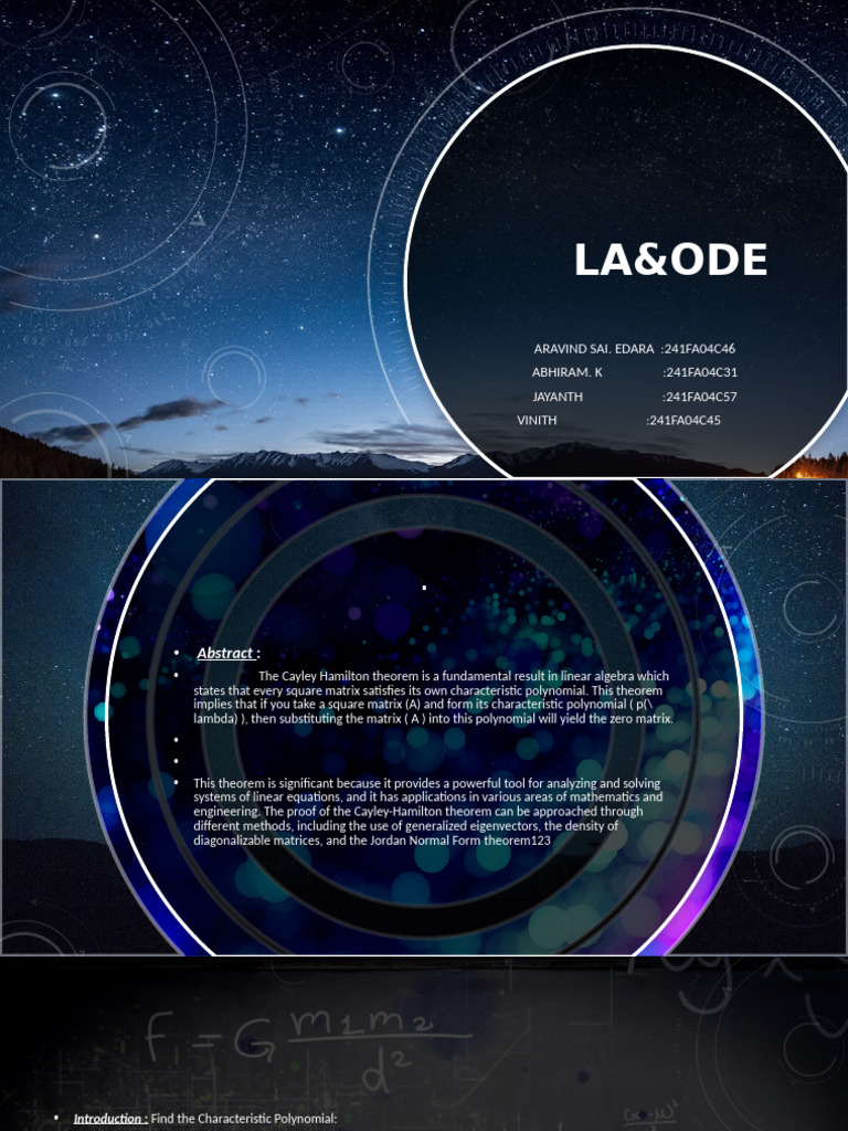 Abhiram Laode PPT Batch-6 | PDF | Matrix (Mathematics) | Polynomial