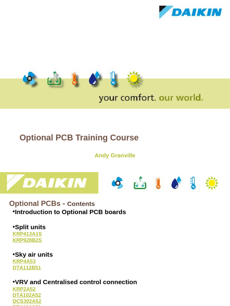 Daikin (KRP) PCBs Information | PDF | Power Supply | Switch
