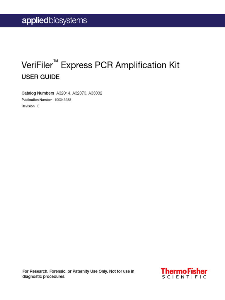 Guia Do Usuário - VeriFiler Express | PDF | Polymerase Chain Reaction ...