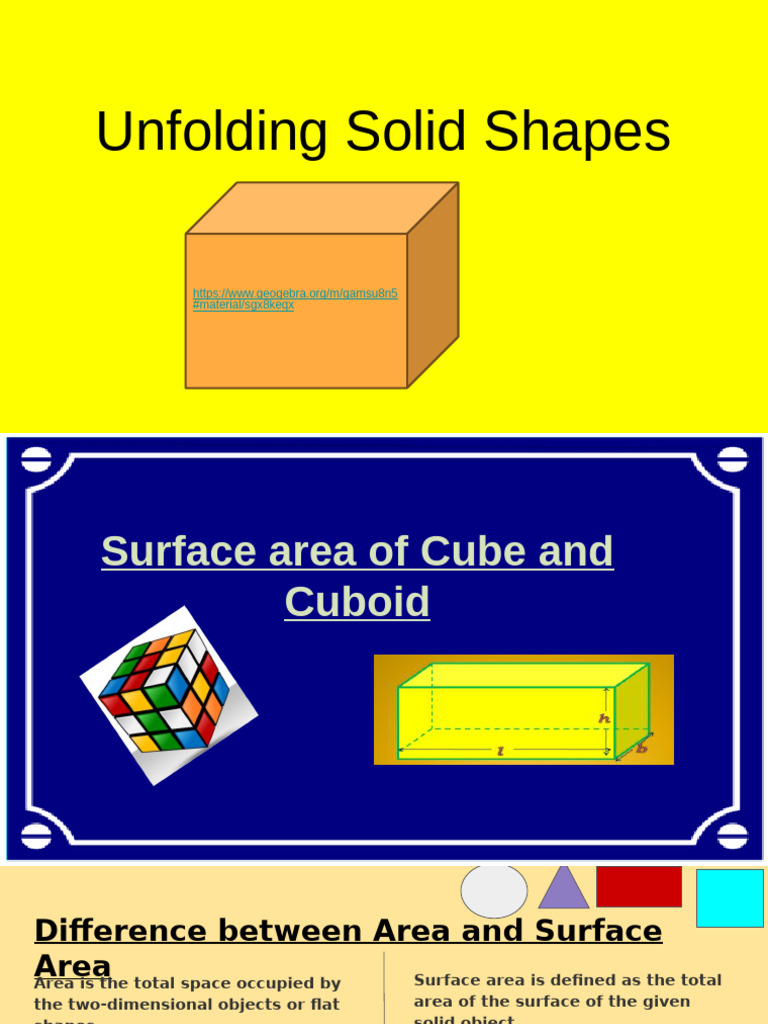 Surface Area of Solid Shapes | PDF | Area | Shape
