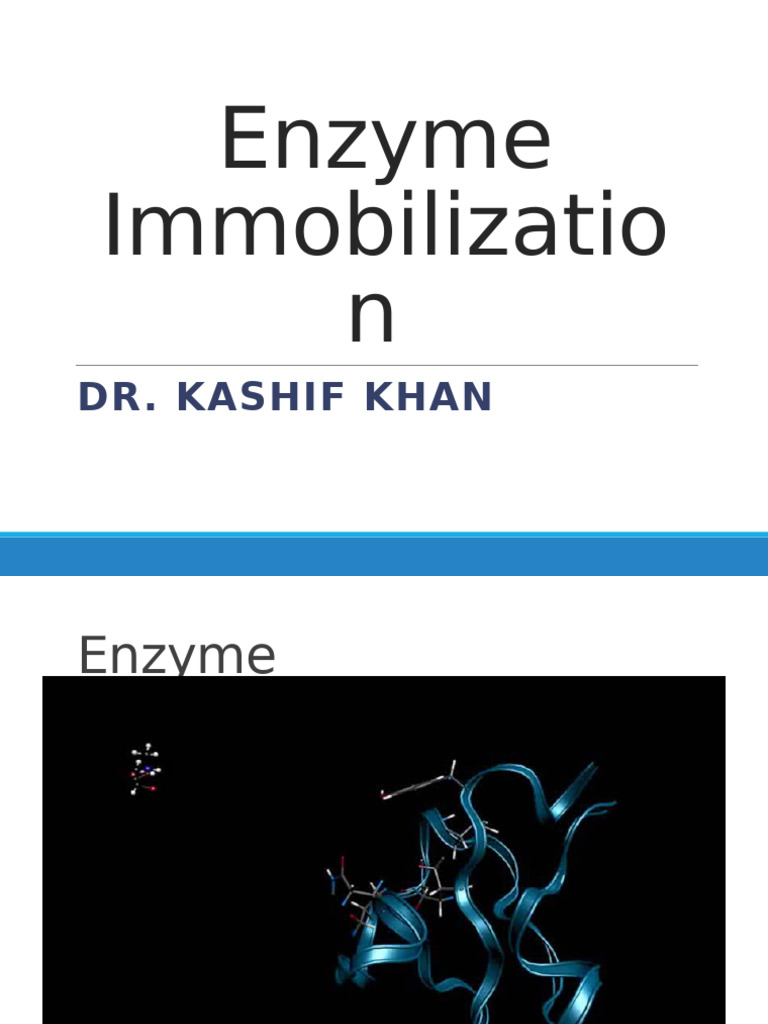 Enzyme Immobilization | PDF | Enzyme | Adsorption