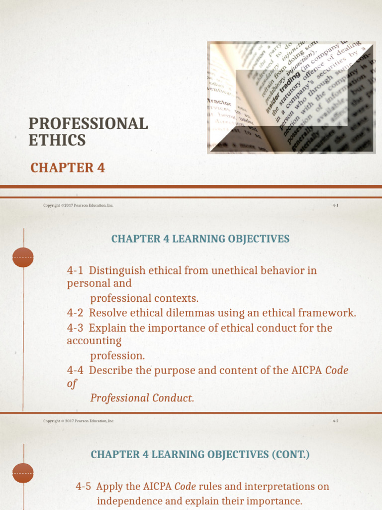 Chapter 4 Professional Ethics 24-25 Second | PDF | Sarbanes–Oxley Act | Certified Public Accountant