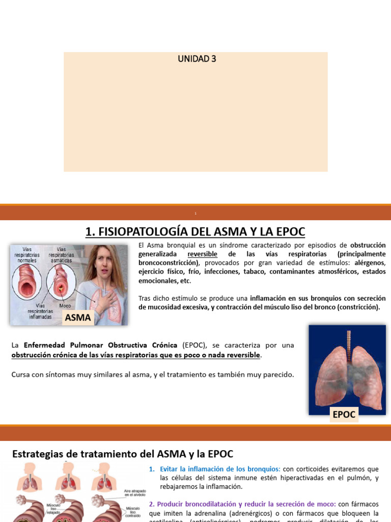 UD 2. FARMACOLOGÍA DEL APARATO Respiratorio | PDF | Asma | Alergia
