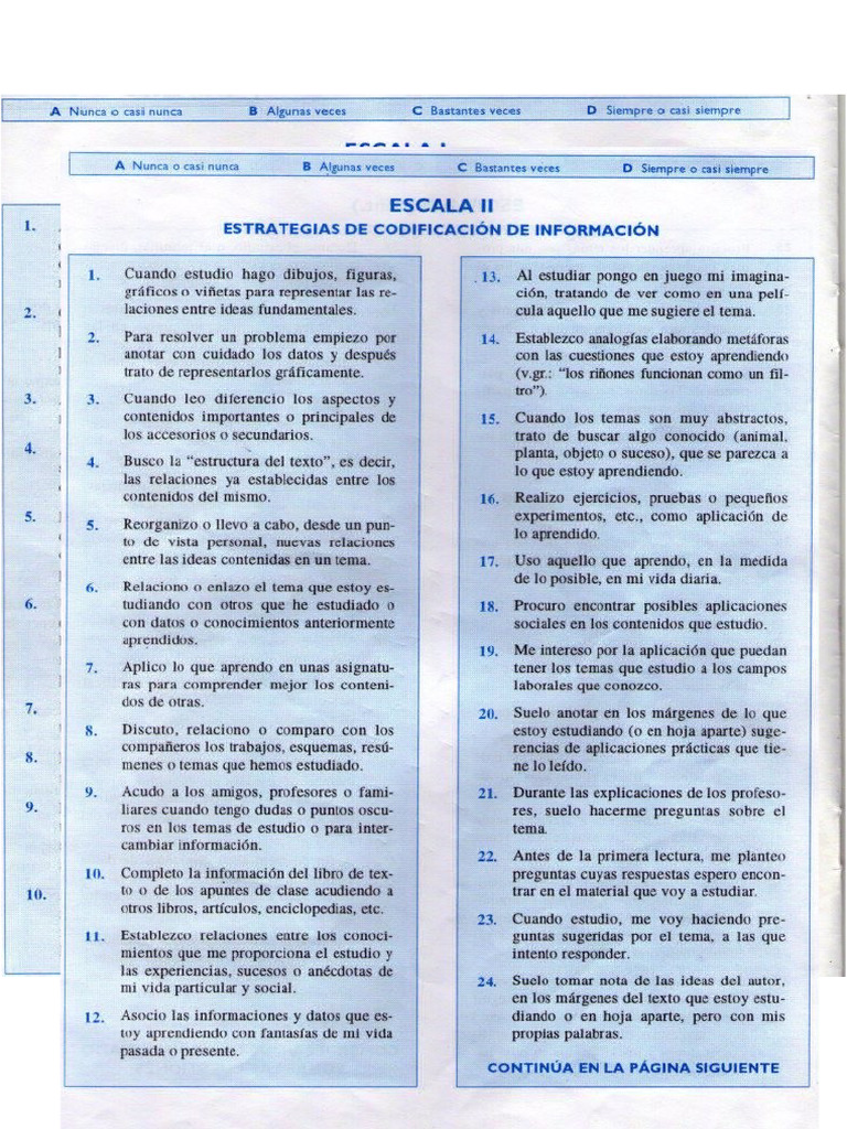 Escalas de Acra | PDF