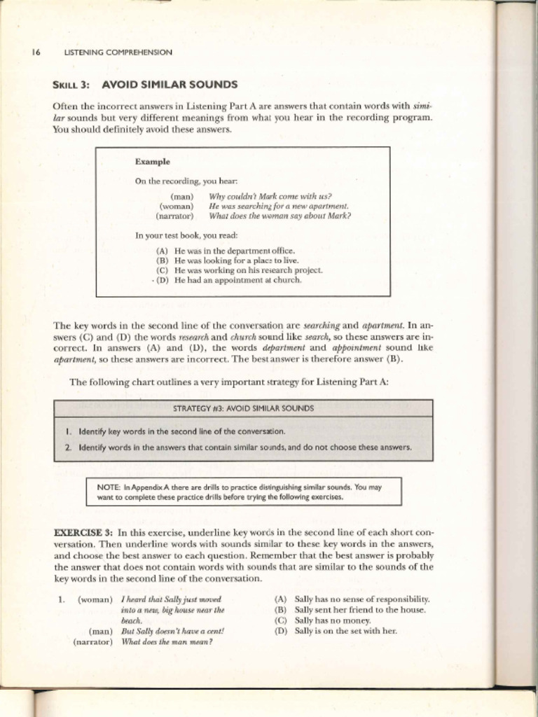 AVOID SIMILAR SOUNDS | PDF