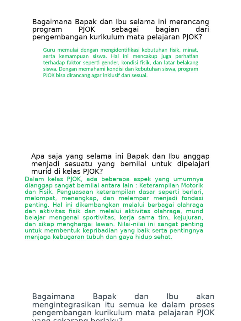 Bagaimana Bapak Dan Ibu Selama Ini Merancang Program | PDF