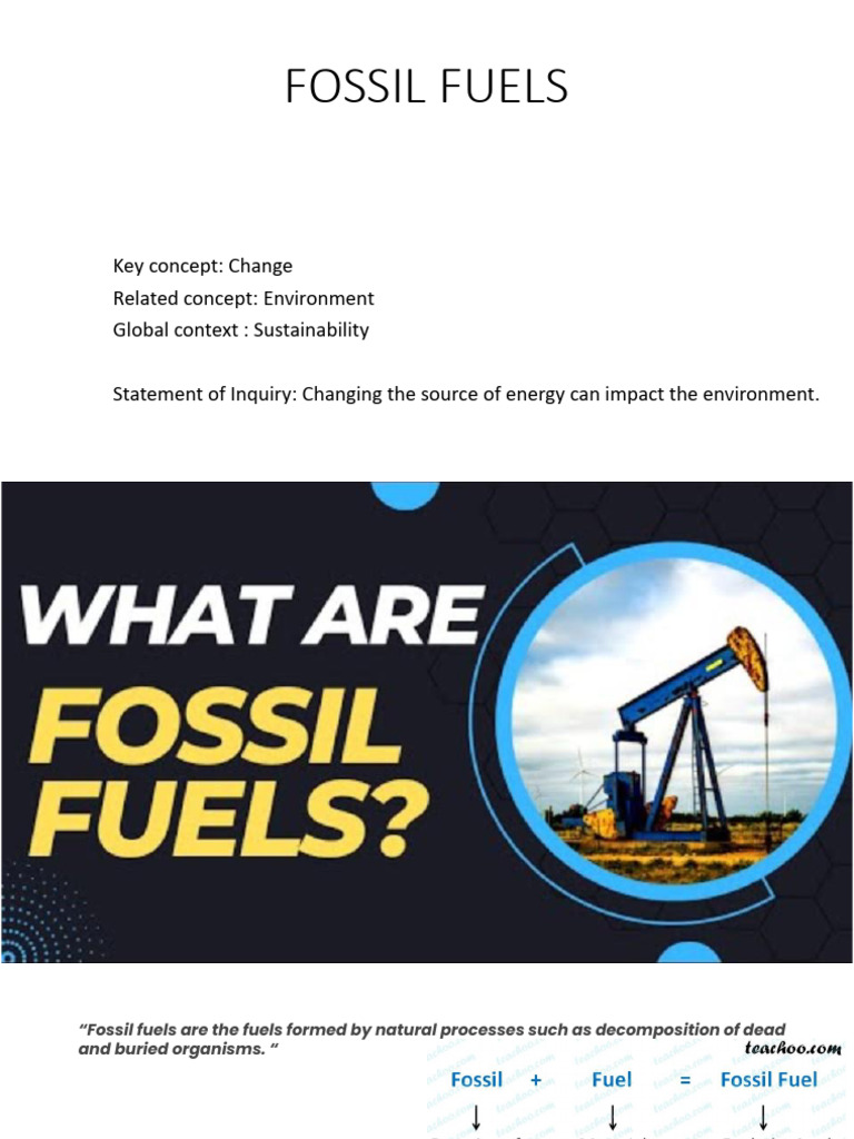 Fossil Fuels | PDF