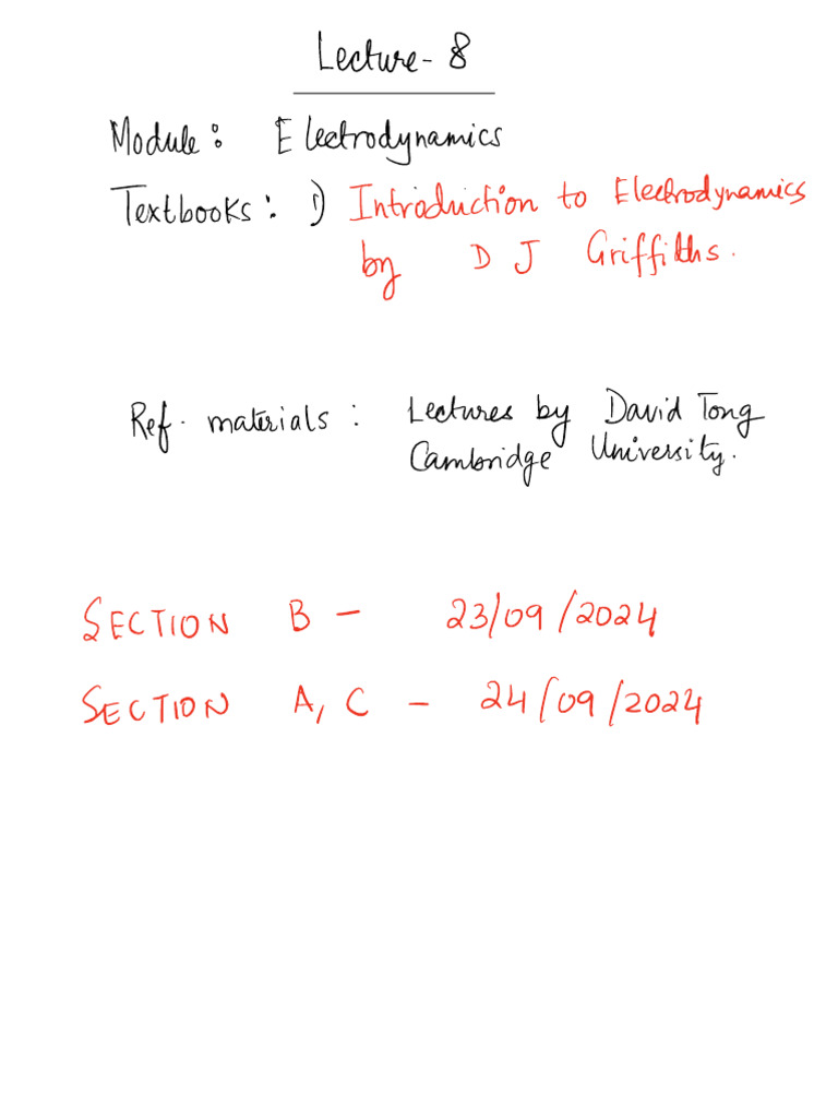 Lecture 8 Maxwells Equation Intro | PDF | Flux | Electromagnetism