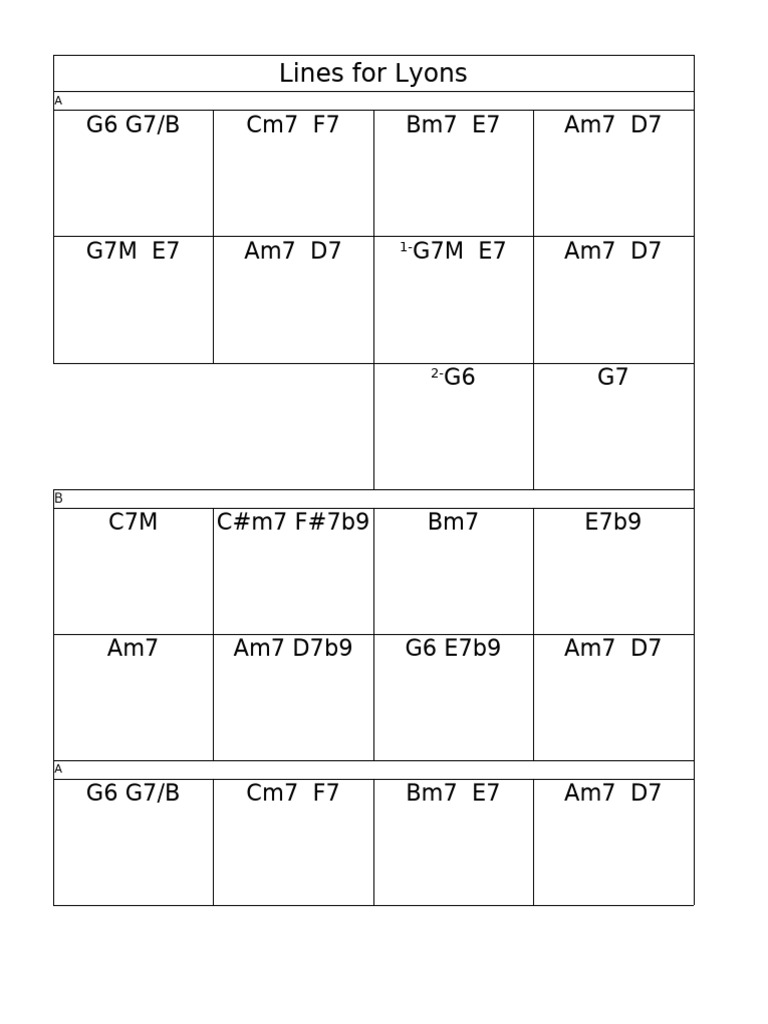 Lines for Lyons | PDF