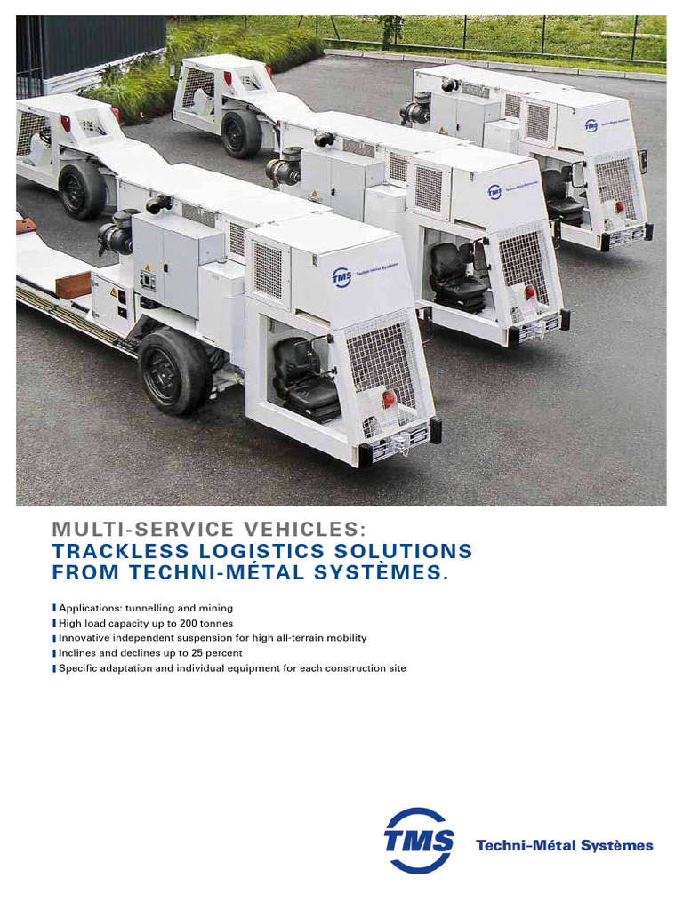 Multi-Service Vehicles for Tunneling | PDF | Tunnel | Rail Transport