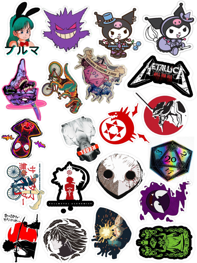 coleccion de stickers para imprimir | PDF