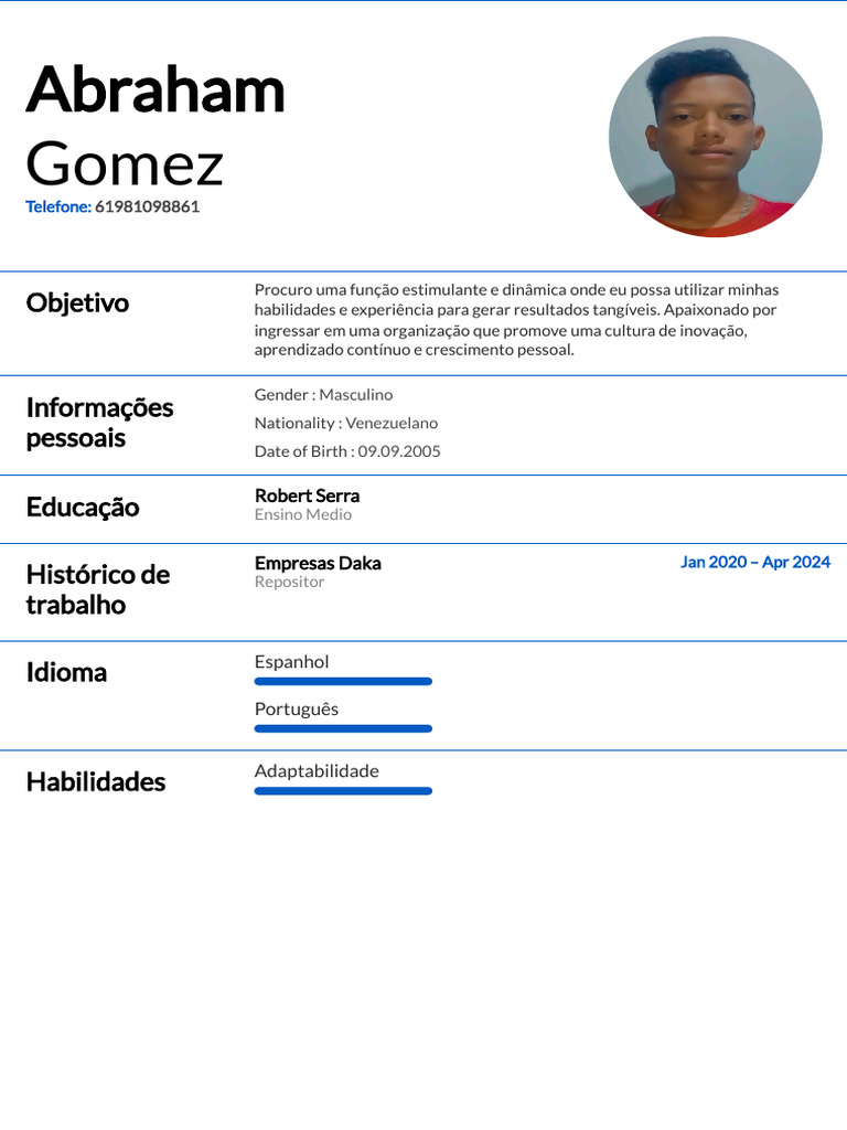 Abraham Resume 220 | PDF