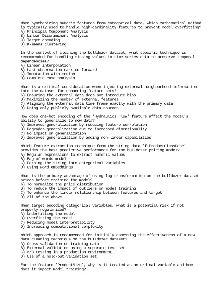 Exam 2 | PDF | Cross Validation (Statistics) | Statistical Analysis
