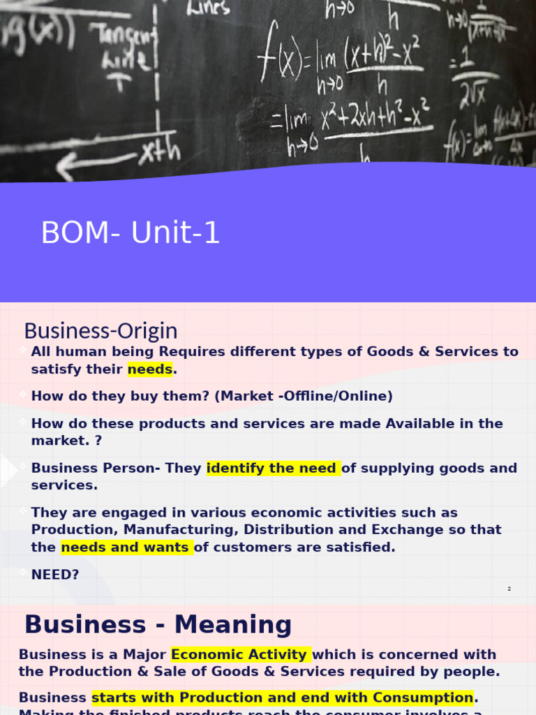 BOM- Unit-1 | PDF | Commerce | Corporate Social Responsibility