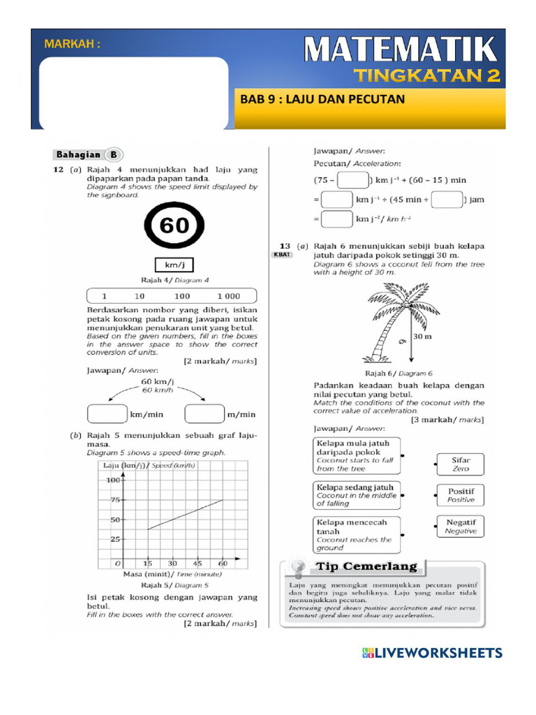 Latihan Math T2 Bab09a | PDF