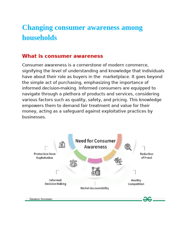 Changing consumer awareness among households | PDF | Consumer Behaviour ...