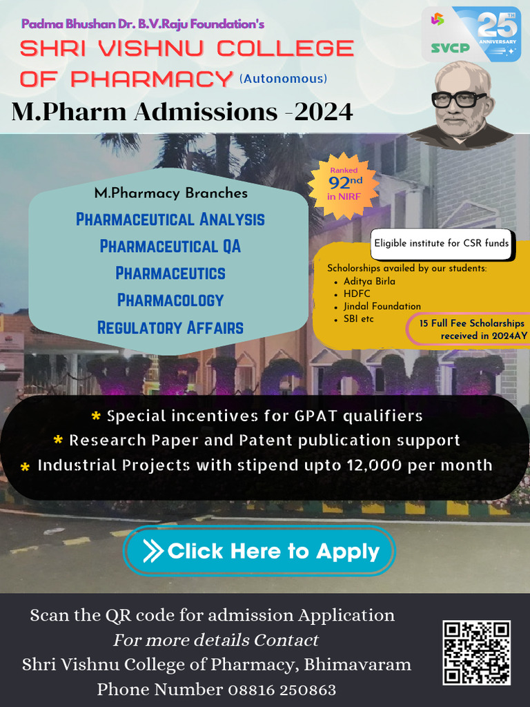 SVCP M.Pharm Admissions-2024 - 20240921 - 164901 - 0000 | PDF ...