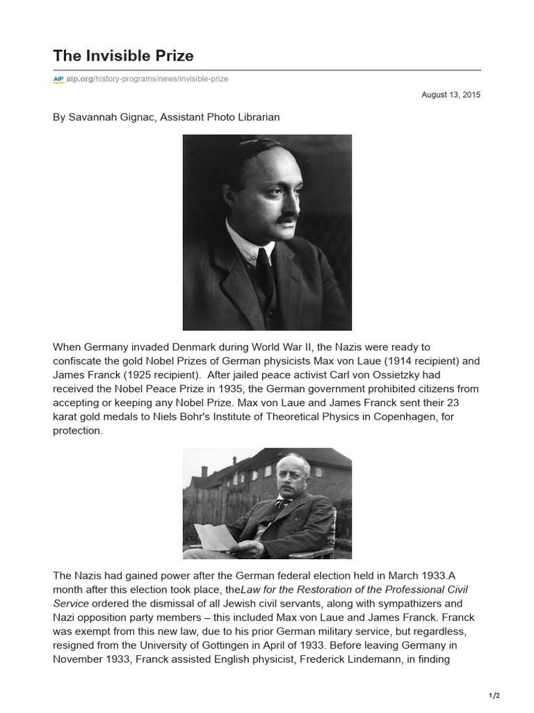 The Invisible Prize | PDF