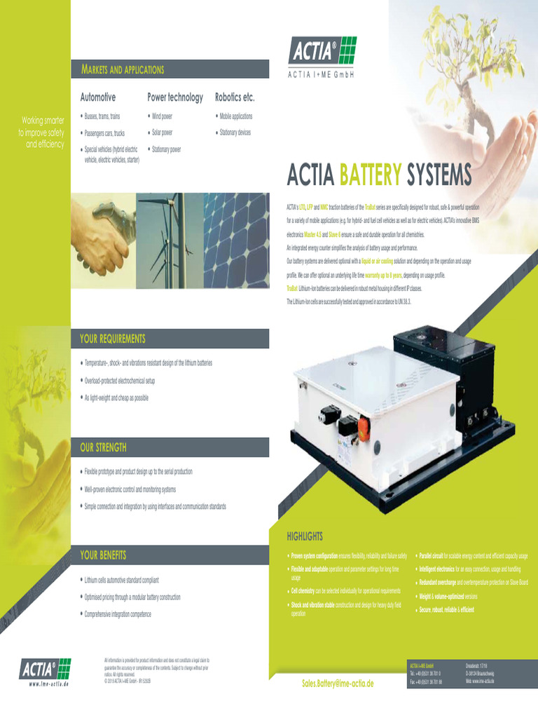 IR15292 Actia Battery Systems | PDF