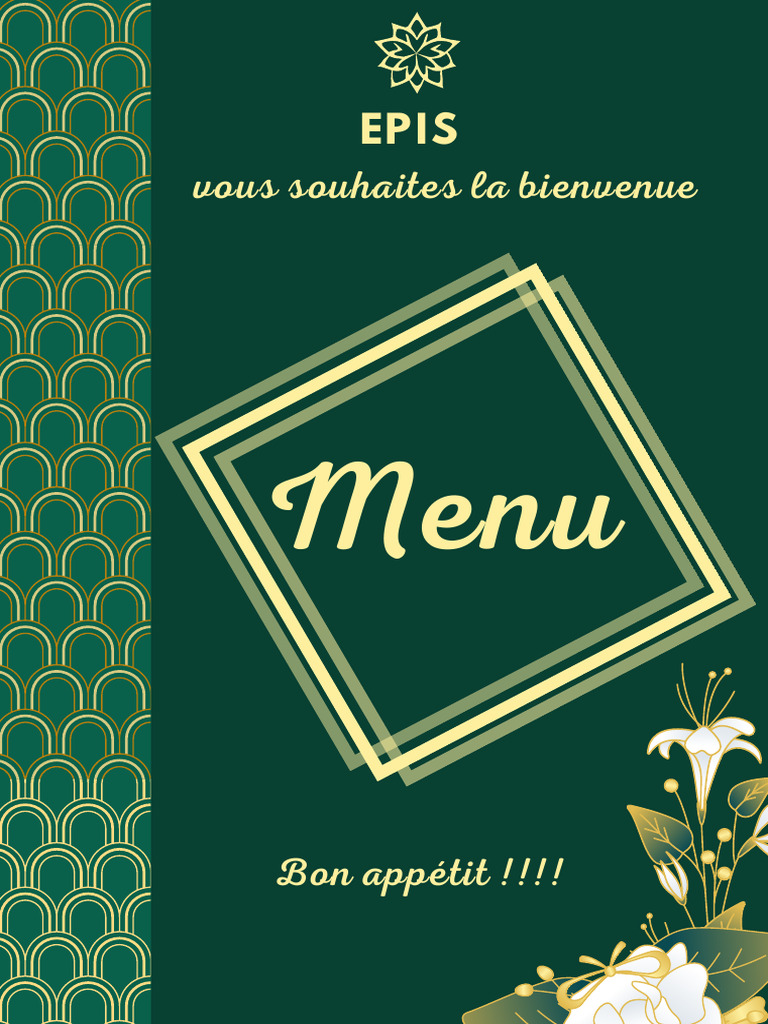 Menu Soro et Kabato Sauce Dah | PDF