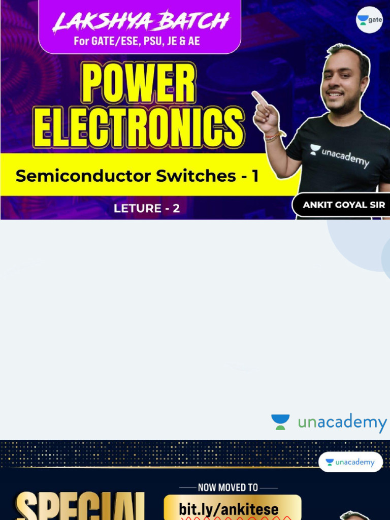 Lecture 2 Power Semiconductor Switches Part 01 Pdf