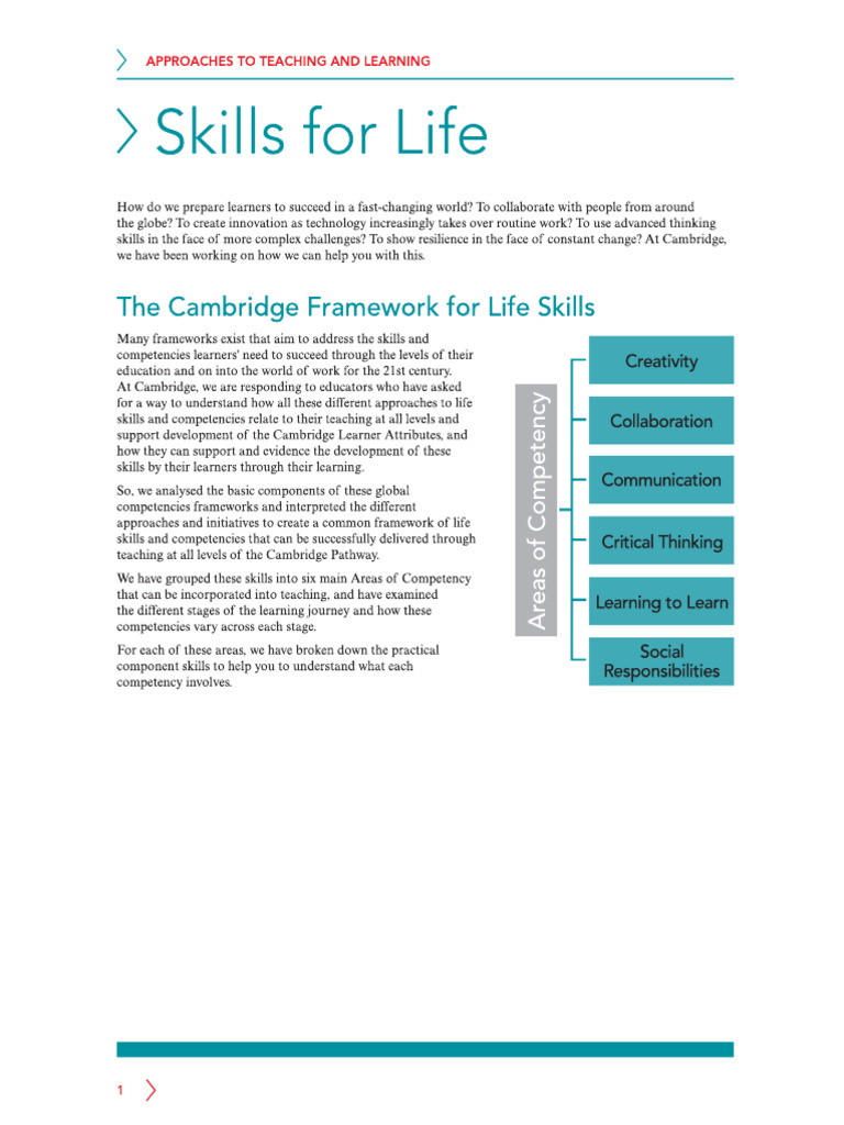 Skills For Life | PDF