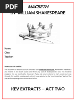 Macbeth: Annotated Scenes | PDF | Macbeth