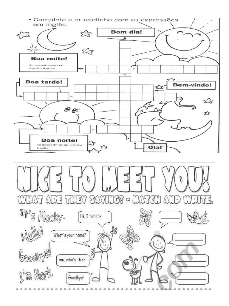 Aula 4 Greet e Nice To Meet You | PDF