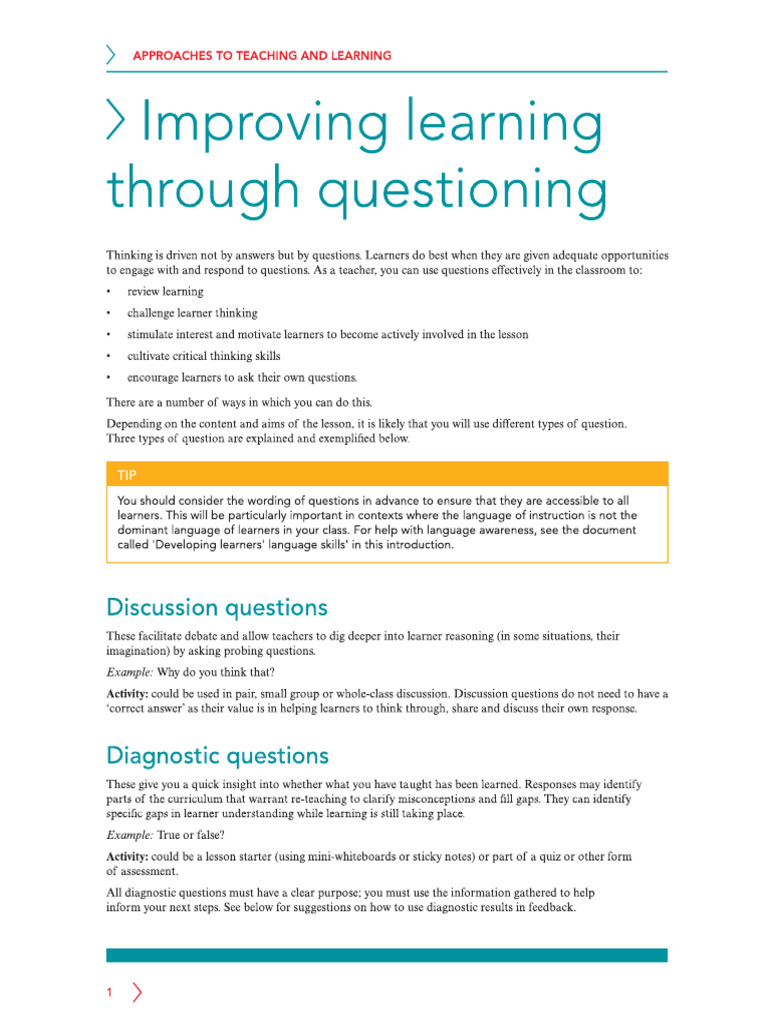 Improving Learning | PDF