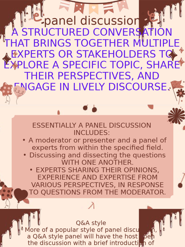 Q1 - LESSON 1.2 - Panel Discussion | PDF