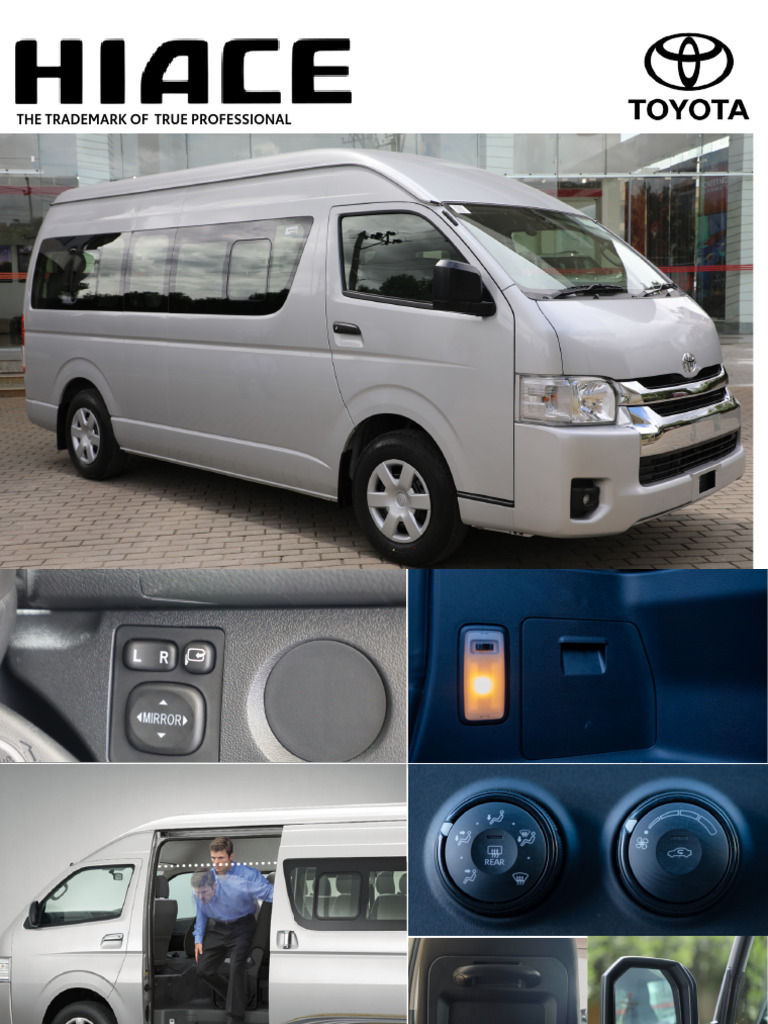 Official Hiace Brochure | PDF | Anti Lock Braking System | Brake