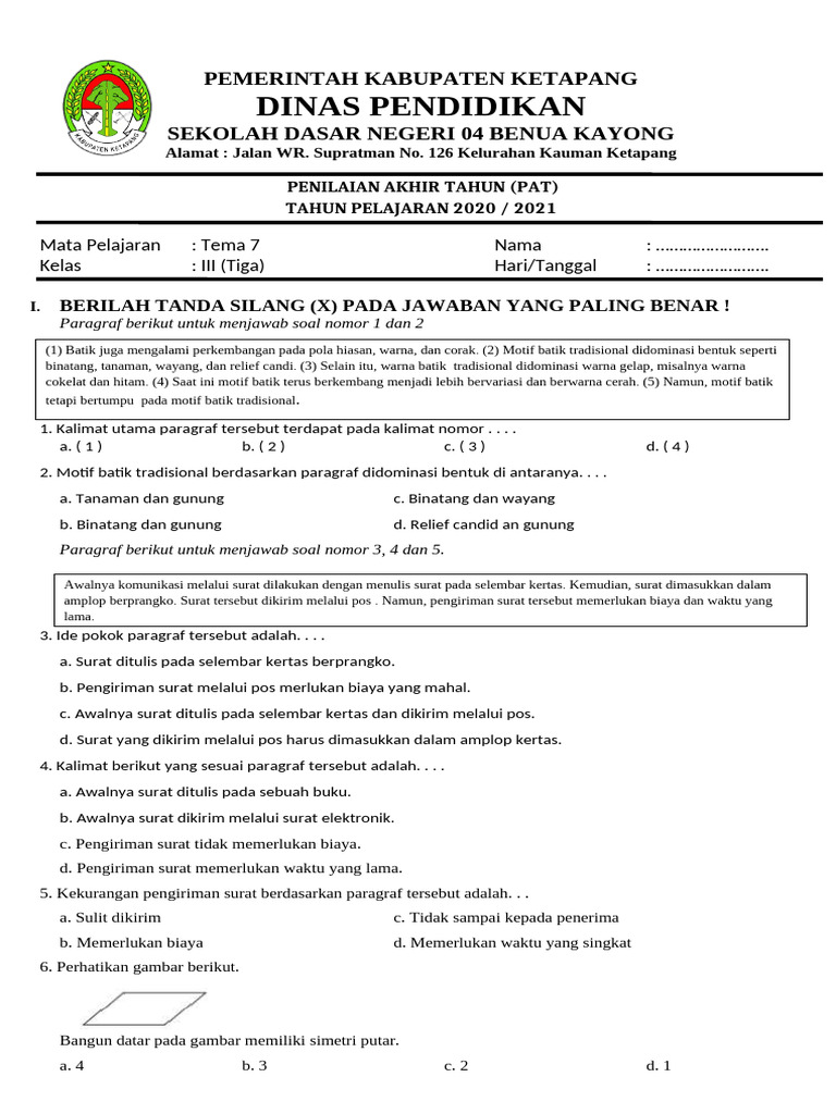 Ulangan Bu Ratna | PDF