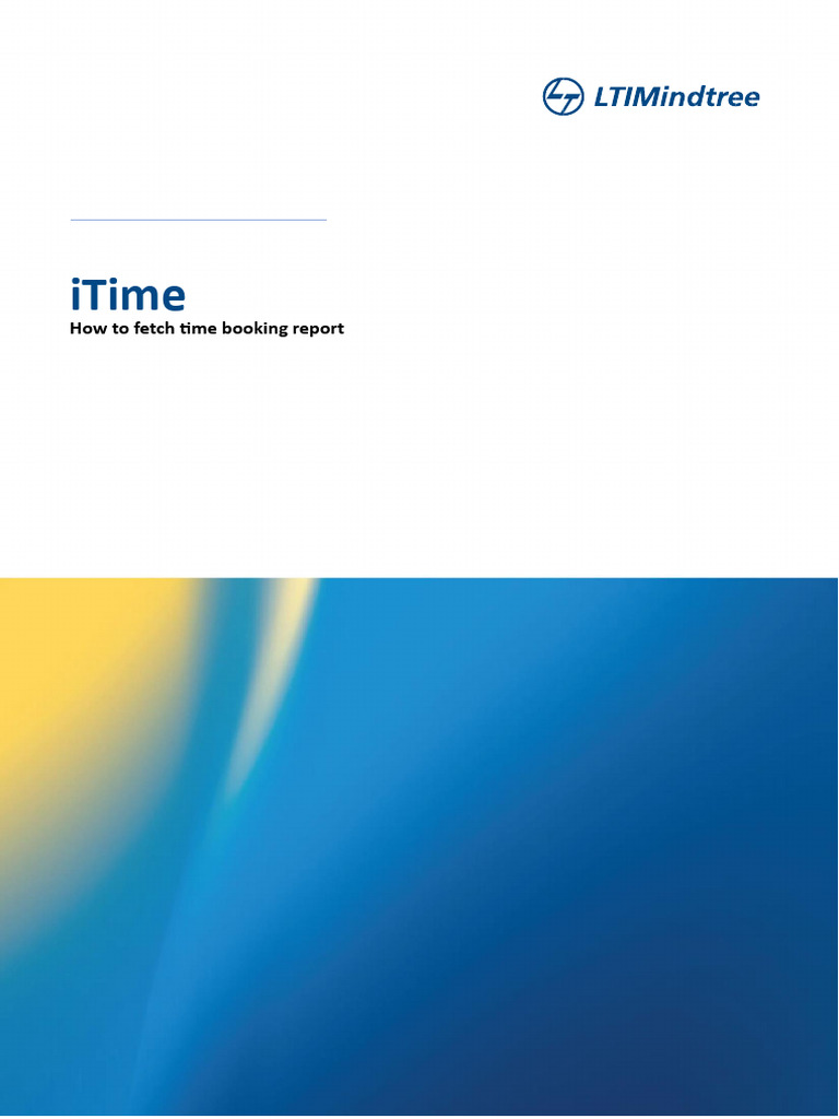 How To Fetch Time Booking Report | PDF