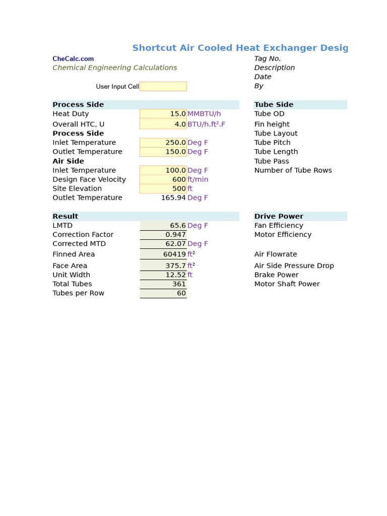 Air Cooled Heat Exchanger Design Guide | PDF | Heat Exchanger ...