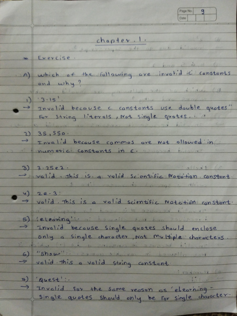 Valid and Invalid Variable Names Guide | PDF | Computer Programming