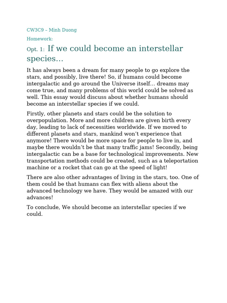 Being Interstellar | PDF